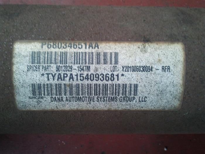 Tussenas Dodge Ram 5.7 V8 Hemi 1500 4x2 - P68034651AA EZDEZH RFE