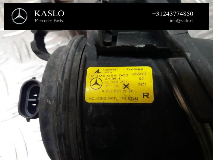 Mistlamp rechts-voor Mercedes E E-200 CDI 16V BlueEfficiency,BlueTEC ...