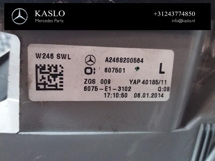 Gebruikte Mercedes B (W246,242) 1.5 B-180 CDI 16V Achterlicht links ...