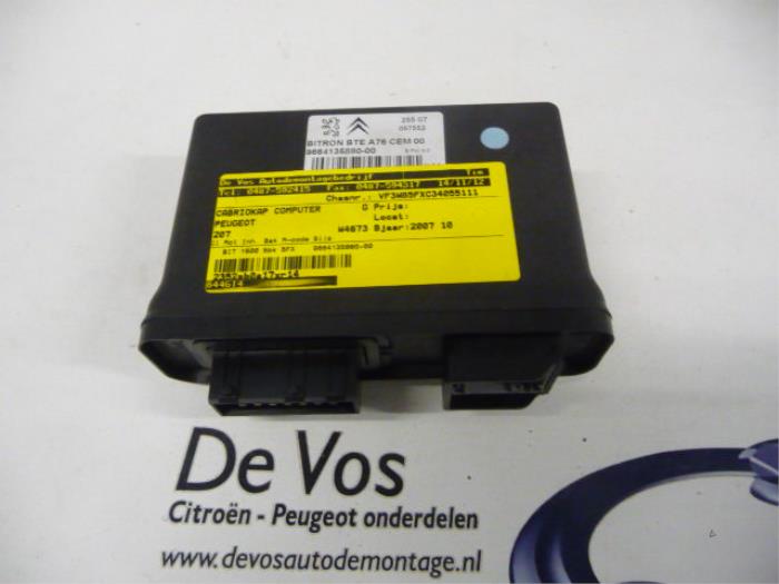 Peugeot 207 Cabriokap computer voorraad | Onderdelenlijn.nl