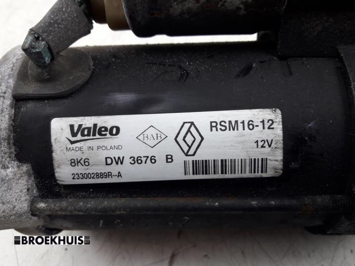 Startmotor Renault Trafic 1.6 dCi 125 Twin Turbo - 233002889R R9MD452 VALEO
