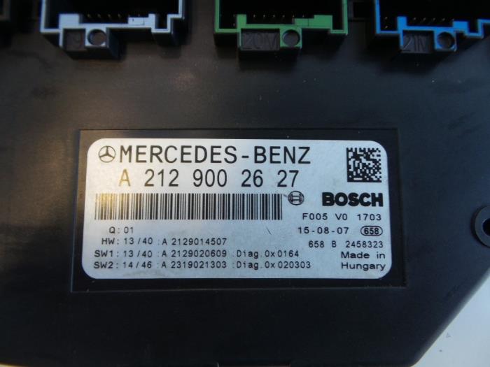 Zekeringkast Mercedes E E-200 CDI 16V BlueEfficiency,BlueTEC ...