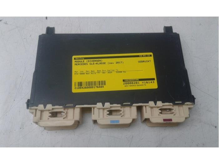 MERCEDES-BENZ Kiti valdymo blokai 1669008506 17378514 - Naudotos dalys ...