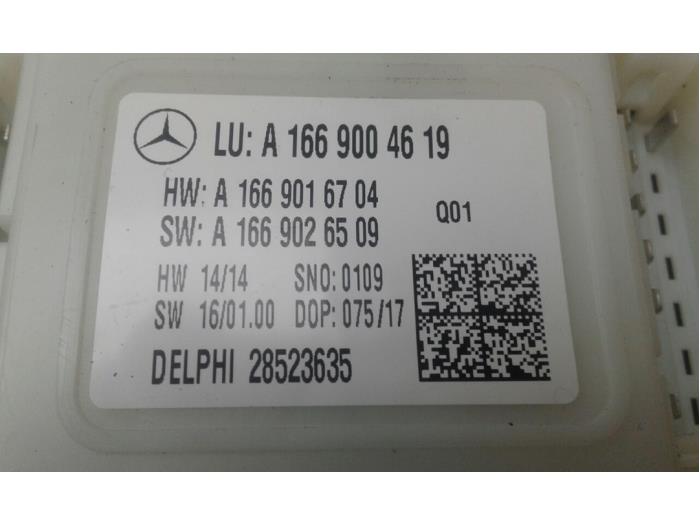 MERCEDES-BENZ GLE W166 (2015-2018) Kompiuteris 1669004619 17334908 ...