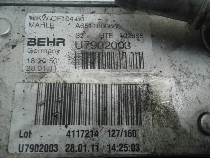 Oliefilterhuis Mercedes Vito 2.2 110 CDI 16V Euro 5 - 6511800665 651940