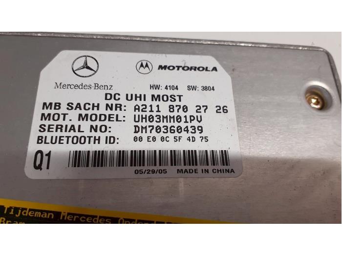 Bluetooth module Mercedes SLK 1.8 200 K 16V - A2118703226 MOTOROLA