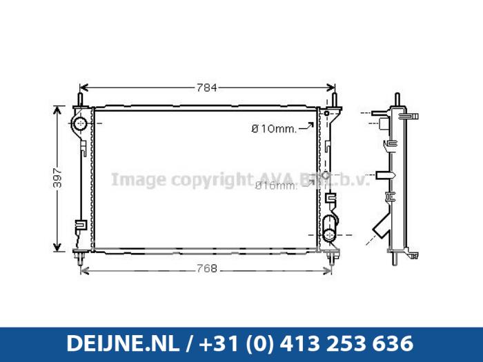 Ford Transit Connect Radiateuren voorraad | Onderdelenlijn.nl