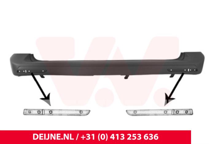 Achterbumper Volkswagen Transporter - 5410909614706