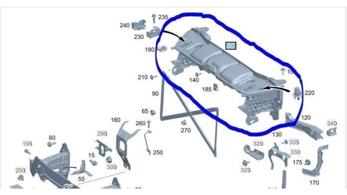 Frontpaneel Mercedes GLE - A1676209900 - De Vogel Auto's B.V.