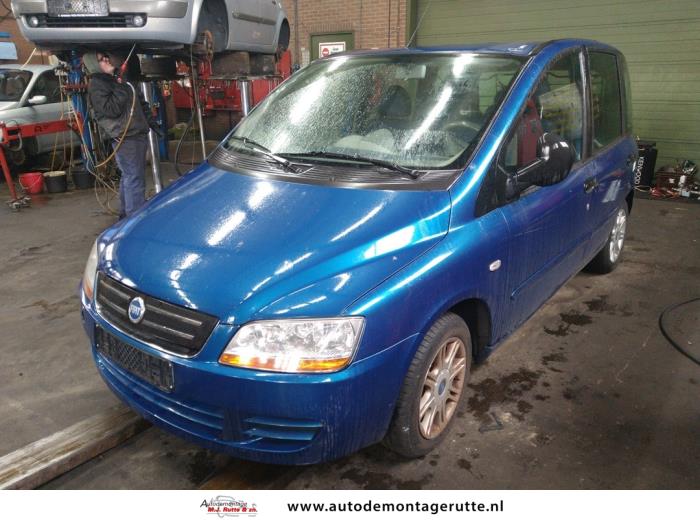 Fiat Multipla 1.6 16V 100 SX,ELX Sloopvoertuig (2005, Blauw)