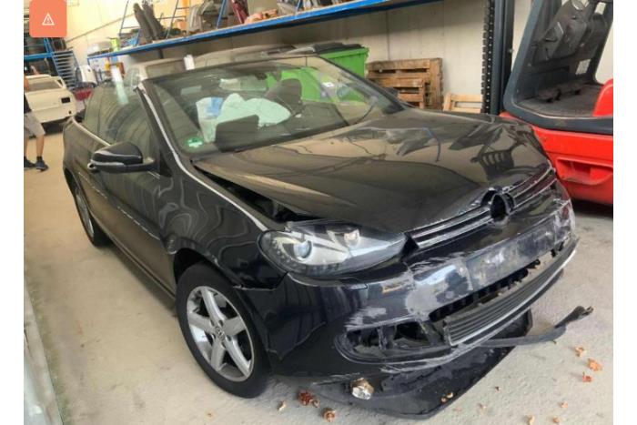 Volkswagen Golf VI Cabrio 1.4 TSI 160 16V Sloopvoertuig (2013, Zwart)